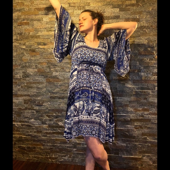 Fashion Fuse | Dresses | 22 Paisley Boho Festival Hippie Dress | Poshmark